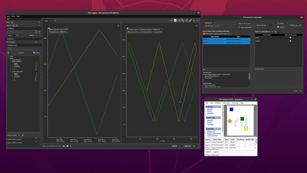 PlotJuggler RTI Edition | Data Distribution Service (DDS) Community RTI Connext Users